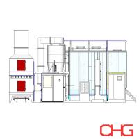 China Customizable PLC Control Unit Powder Coating Production Line Powder Containment for sale