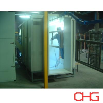 China Manual Electrostatic Powder Coating Line for Hospital Beds 1200mm Width for sale