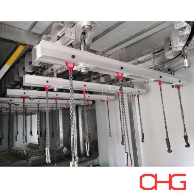 China Automatic Hardware Painting Line 2000kg Load Carbon Steel Structural Parts Liquid Paint Line for sale