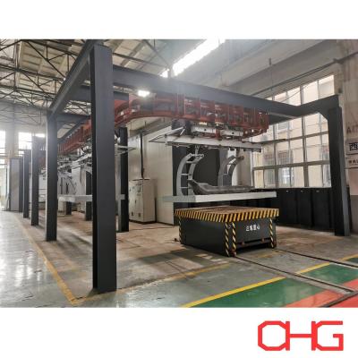 China Customized Liquid Spray Painting Line with Conveyor System for Heavy Machinery 2 Ton Capacity for sale