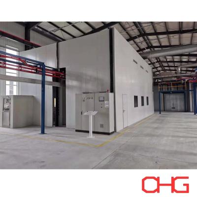 China Powder Coating Line for Aluminum Profiles Overhead Conveyor System Customizable 120m Length for sale