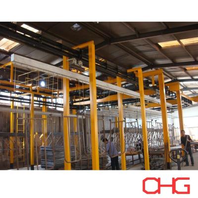 China Automatic Powder Coating Production Line PVC Spray Booth Customizable 500kg Capacity for sale