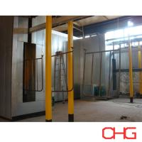 China Automatic Powder Coating Production Line PVC Spray Booth Customizable 500kg Capacity for sale
