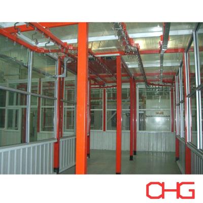 China Custom Automated Powder Coating Line with Stainless Steel Spray Booth 5-Stage Pre-Treatment for sale