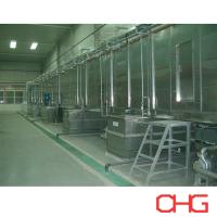 China Automated Powder Coating Production Line for Auto Parts with PLC Control and Overhead Conveyor for sale