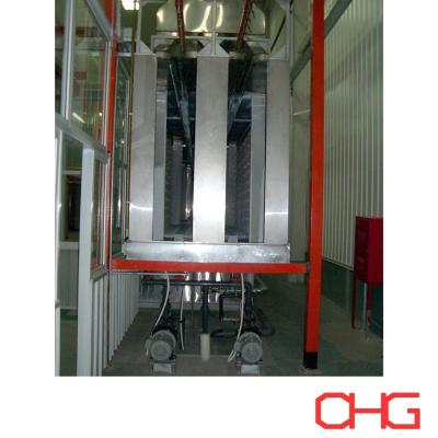 China Auto Parts Powder Coating Line Stainless Steel Spray Booth PLC Control 1200mm for sale