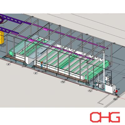 China Dipping Pretreatment Line for Aluminum Profiles Surface Preparation 1000mm Tank for sale