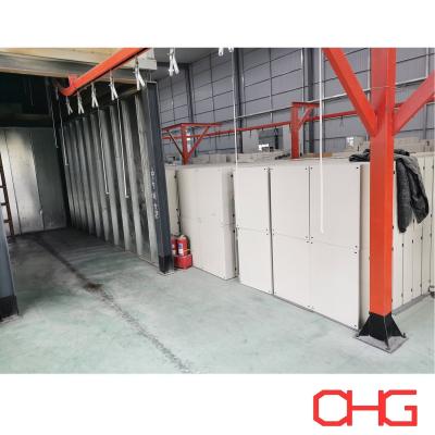 China Overhead Conveyor Powder Coating Line for Sheet Metal Parts 20000x200x400 cm for sale