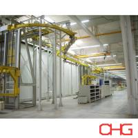 China Powder Coating Line Overhead Conveyor Lifting 1.5 m/min for Steel Electrical Control Cabinets for sale