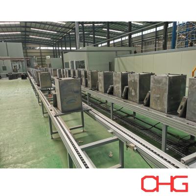 China Carbon Steel Sheet Powder Coating Line 200°C Curing with Robot Polish Conveyor System for sale
