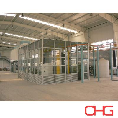China Automatic Powder Coating Booth for Stainless Steel PVC PP with 300 Lux Lighting and Custom Production Line for sale