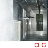 China Stainless Steel PVC Carbon Steel Powder Coating Spray Booth with PLC Control 300 Lux Lighting for sale