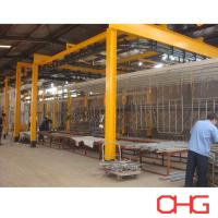 China PLC Controlled Automatic Powder Coating Line with Conveyor and PVC Spray Booth for sale