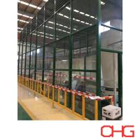 China Stainless Steel PVC Carbon Steel Powder Coating Machine Spray Booth with Clean Room - 4 Automatic Guns, 300+ Lux Lighting for sale