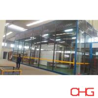 China Stainless Steel PVC Carbon Steel Powder Coating Machine Spray Booth with Clean Room - 4 Automatic Guns, 300+ Lux Lighting for sale