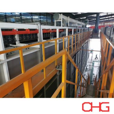 China Automatic Powder Coating Line with Conveyor for Aluminum Profile 200kg/h Capacity for sale