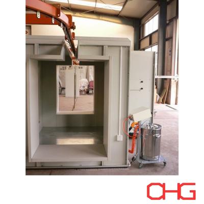China Manual Electrostatic Powder Coating Spray Booth with 95% Transfer Efficiency and 50-300μm Thickness Control for sale