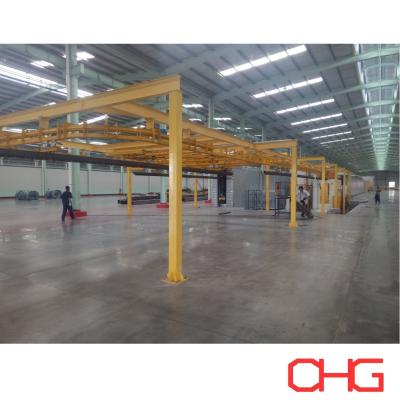 China Custom Powder Coating Line for Aluminum Profiles 120m Overhead Conveyor System for sale