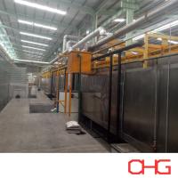 China Powder Coating Line for Aluminum Profiles with Overhead Conveyor System and Manual Loading to Support Diverse Production for sale