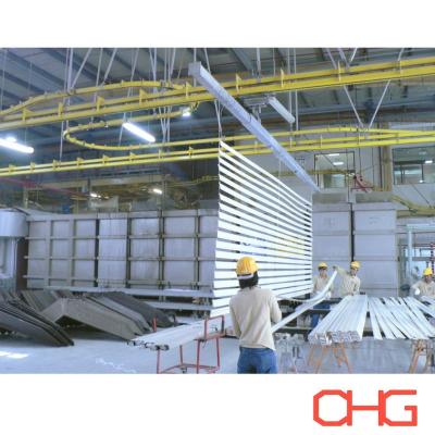 China Automatic Powder Coating Production Line for Aluminum Profiles 120m/h for sale