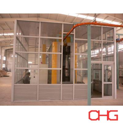 China Professional Automatic Powder Coating Booth Clean Room with 4 Spray Guns and 300 Lux Lighting for sale