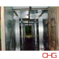 China Custom Metal Powder Coating Line with Manual Spray Guns - Carbon Steel Spray Booth & Overhead Conveyor System for sale