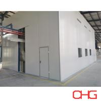 China Industrial Powder Coating Booth Stainless Steel PP Carbon Steel with 300 Lux Lighting and ISO Clean Room Standards for sale