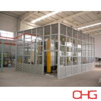 China Stainless Steel PVC Carbon Steel Powder Coating Booth with Clean Room | Automatic Spray System 300 Lux Lighting for sale