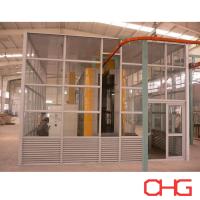 China Stainless Steel PVC Carbon Steel Powder Coating Booth with Clean Room | Automatic Spray System 300 Lux Lighting for sale