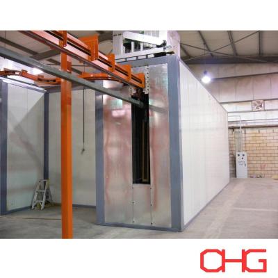 China Customizable Overhead Conveyor Electrostatic Powder Coating Line for Car Components 8-Stage Process for sale