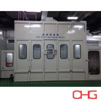 China Industrial Wet Paint Booth System 2.5m Water Curtain Filtration for Liquid Coating for sale
