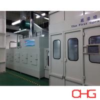 China Customized PLC Control Wet Paint Booth with Water Curtains 2000mm Eco Friendly for sale