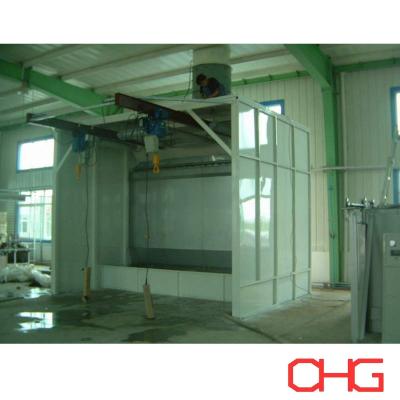 China Industrial Wet Painting Booth with Water Curtain 2m x 3m for Automatic Manual Spray Coating for sale