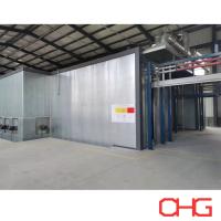 China Custom Powder Coating Production Line with Overhead Conveyor for Aluminum Profiles 200kg Capacity for sale