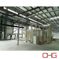China Durable Powder Coating Line Featuring Polypropylene Spray Booth and Power Free Overhead Conveyor for Metal Part Coating for sale
