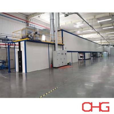 China Electrostatic Powder Coating Line Overhead Conveyor System 8 Stage Process Customizable for sale
