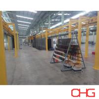 China Continuous Powder Coating Line for Aluminum Profiles with Manual Handling and Overhead Conveyor Surface Treatment System for sale