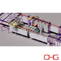 China Custom Powder Coating Line for Metal Parts 600mm Conveyor 200°C Curing for sale