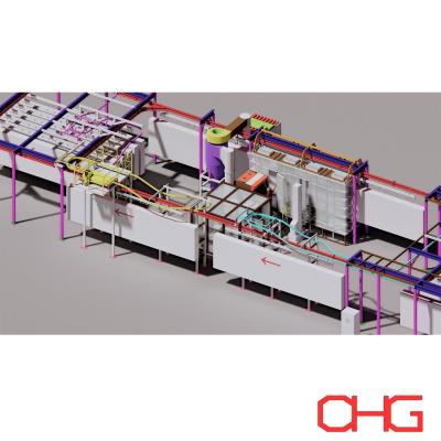 China Custom Powder Coating Line for Metal Parts 600mm Conveyor 200°C Curing for sale
