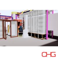 China Eco Friendly Liquid Wet Painting Booth with Water Curtain System for Automotive & Industrial Spray Coating Applications for sale