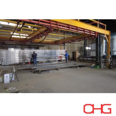 China Professional Powder Coating Line for Aluminum Profiles 6-Stage Process Overhead Conveyor for sale