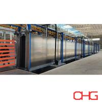 China Metal Shelves Powder Coating Line 13.5m Hanger Power Free Conveyor PLC Control for sale