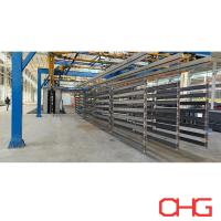 China Power and Free Conveyor Automatic Powder Coating Line for Metal Shelves 13.5m for sale