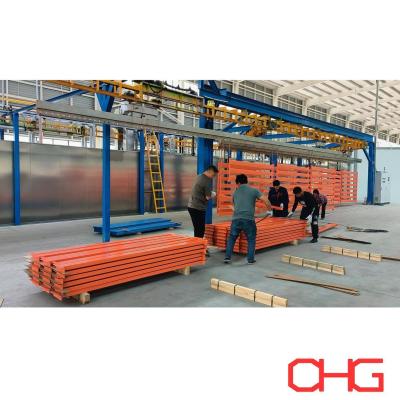 China Automatic Powder Coating Line 13.5m Hanger Power Free Conveyor for Shelves for sale