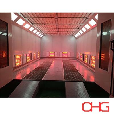 China Custom Automotive Spray Paint Booth 7000x4000x2600mm with 31kW Power and 55°C Baking Temperature for sale