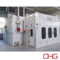 China Custom Automotive Spray Paint Booth 7000x4000x2600mm with 31kW Power and 55°C Baking Temperature for sale
