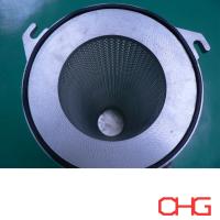 China Polyurethane Spun Bonded Filter Cartridge 2μm Precision with 1000-1500 m³/h Airflow for Powder Coating for sale