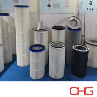 China Customized Polyester Powder Coating Filter Cartridge 320x220x600/900mm with 2μm Filtration Precision and 1000-1500 m³/h Airflow for sale