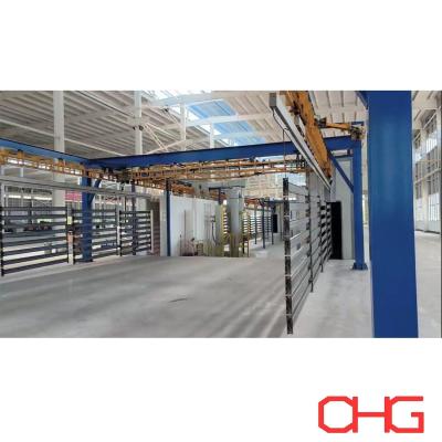 China Customized Powder Coating Line for Shelves 13.5m Hanger Power Free Overhead System for sale