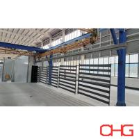 China Automatic Powder Coating Line for Shelves 13.5m Hangers PP Spray Booth for sale